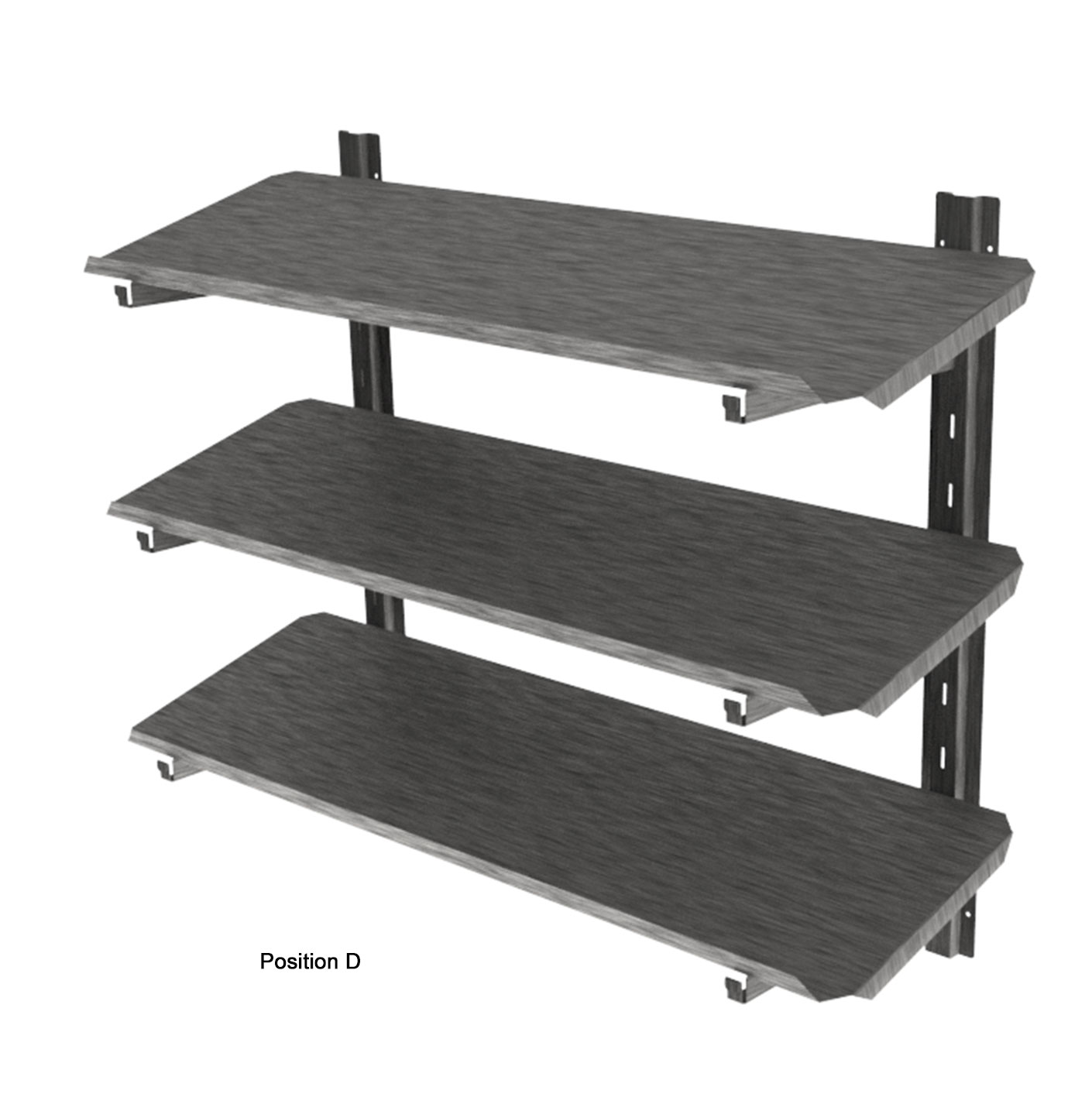 Adjustable Tiered Wall Shelving WS